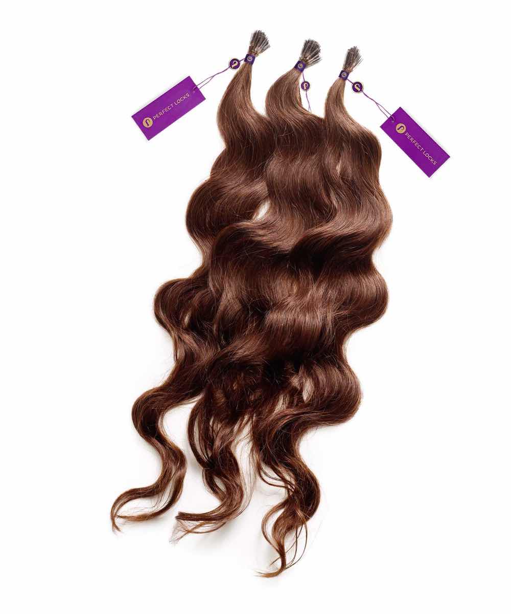 Wavy I-Tip Fusion Hair Extensions - Perfect Locks