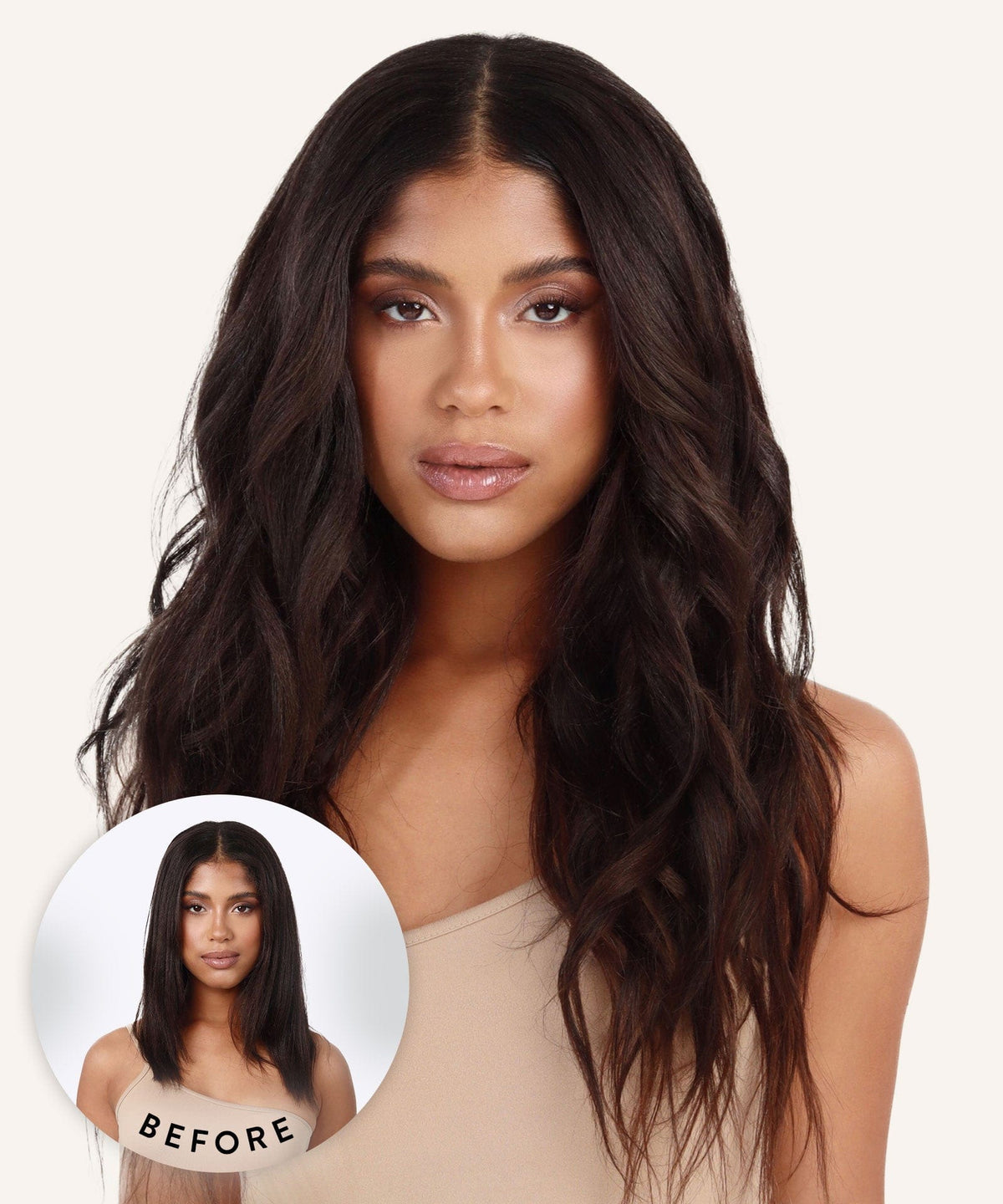 Relaxed Straight Hand-Tied Weft Rows | 2oz Remy Hair