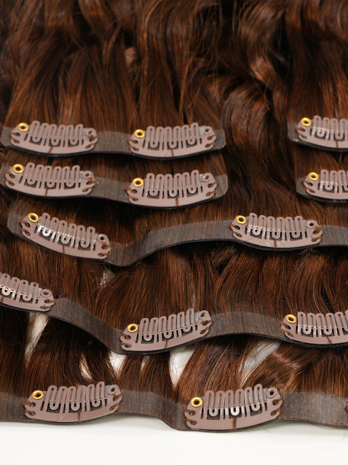 Curly Seamless Clip-In Hair Extensions | 7 Piece Set – Perfect Locks
